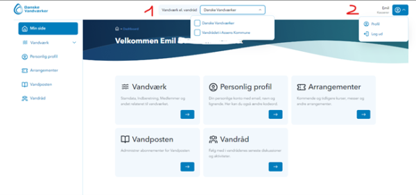 Ny Min Side på danskevv.dk - Danske Vandværker